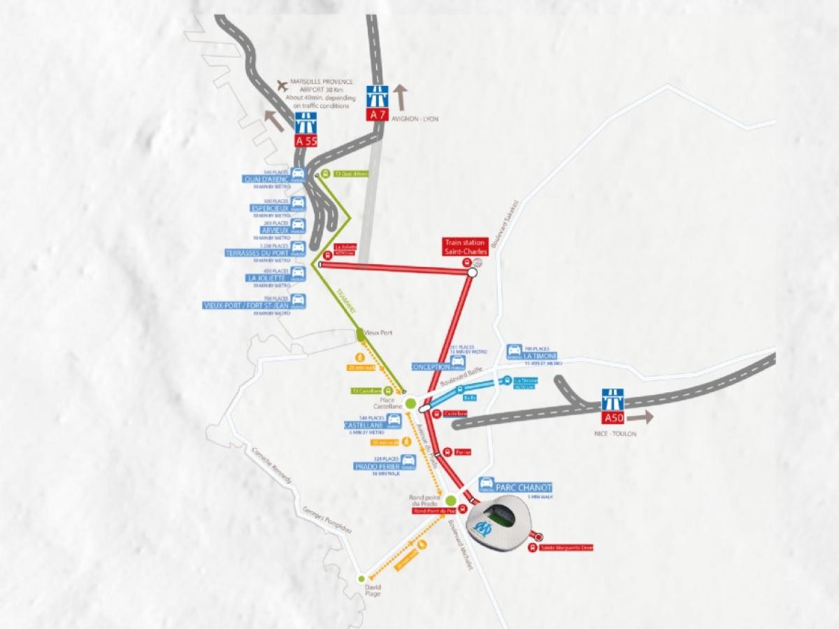 Access Orange Vélodrome stadium | Marseille Tourism